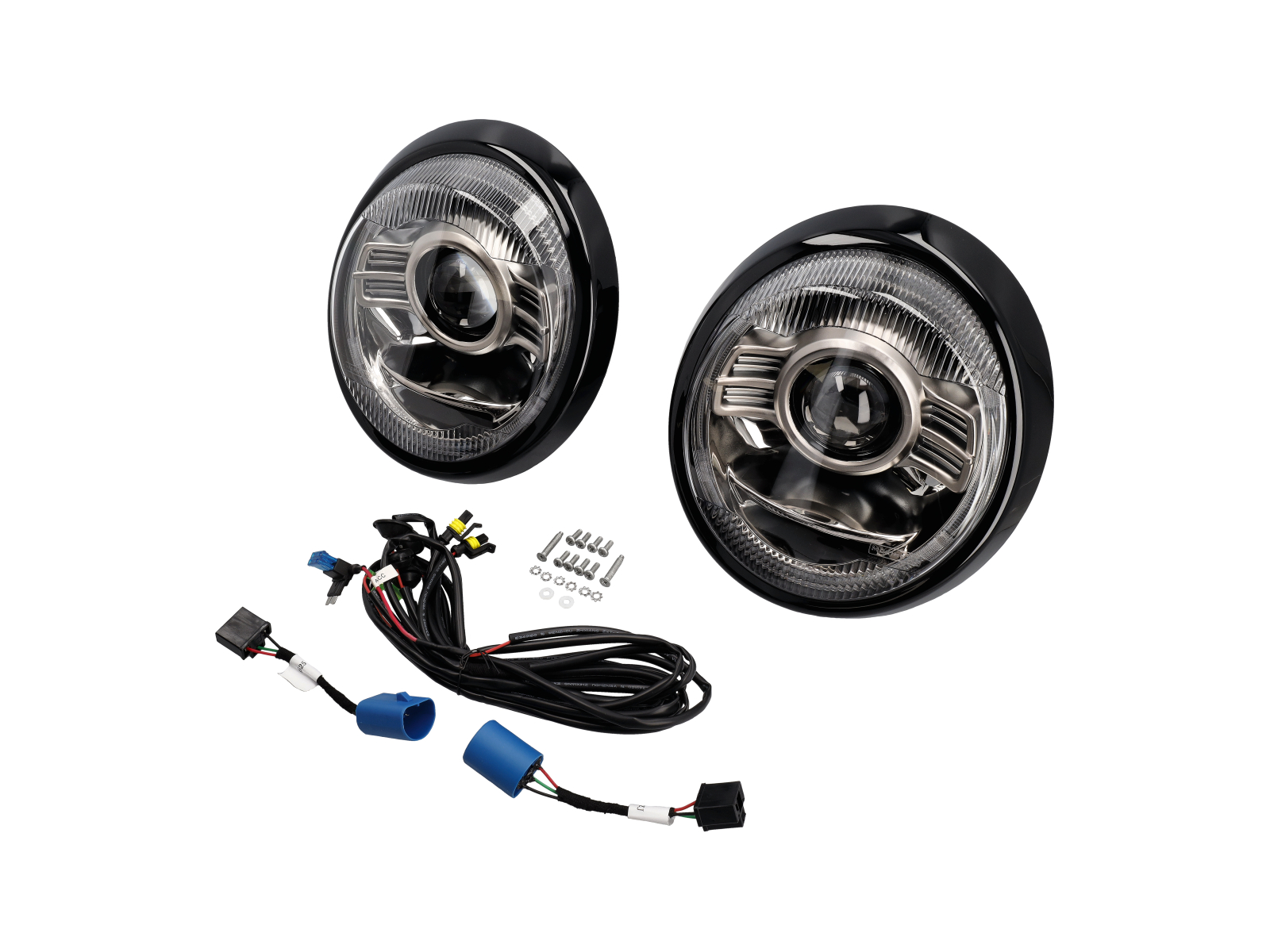 LED headlamp set LHD. Porsche 911 / 964 91163192700 91163111300 ...