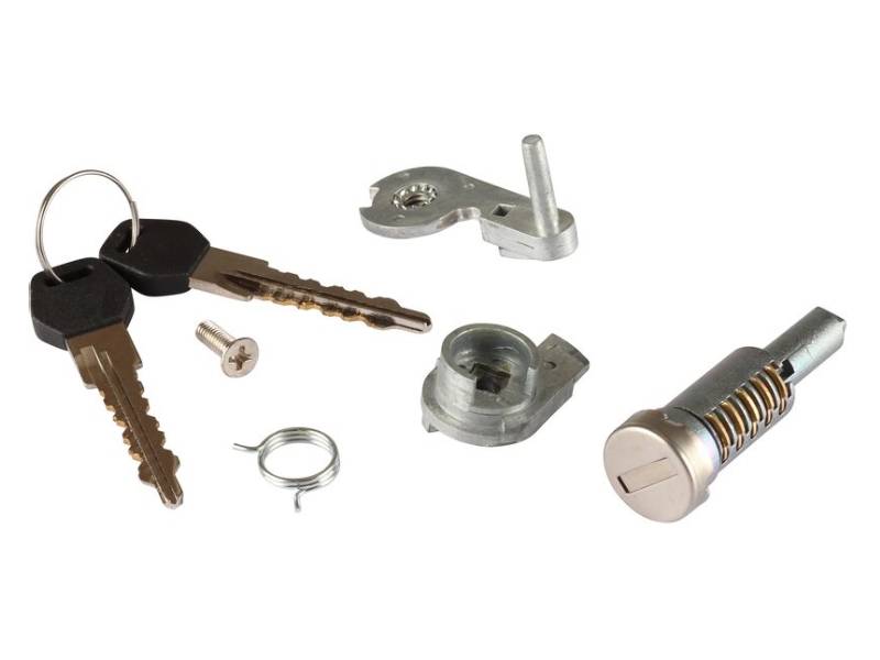 Door handle lock with lock cylinder and keys. Porsche 911 1973-86 ...