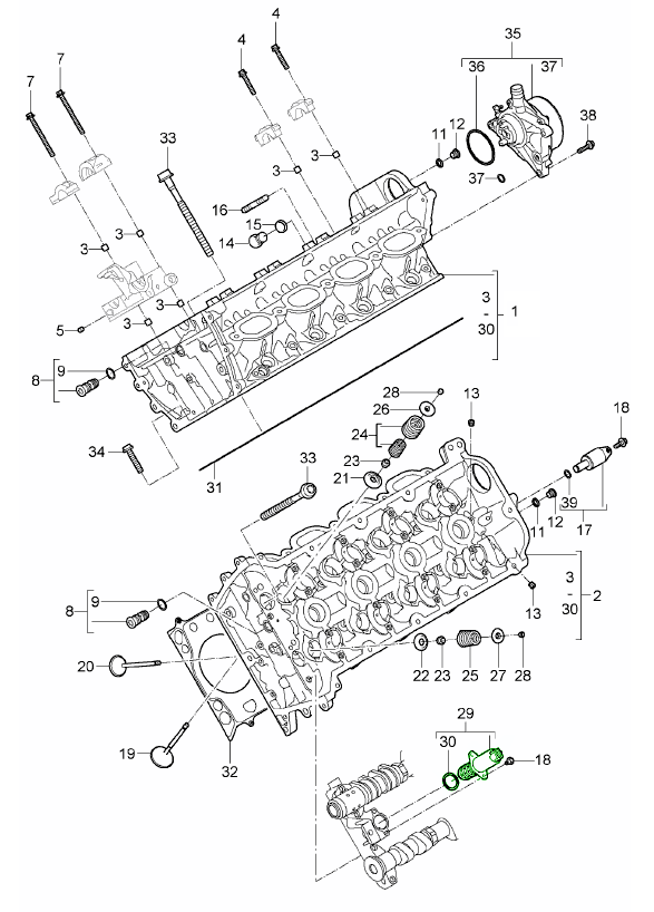 Porsche Cayenne 957 Actuator Camshaft 94810530407 - 94810530407 ...