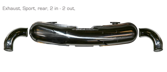 Porsche 2 IN / 2 OUT Sports Silencers | Performance Exhaust | Design911 ...