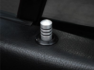 Porsche Rennline Aluminium Door Lock Pin Set - DH06BLACK | Design 911