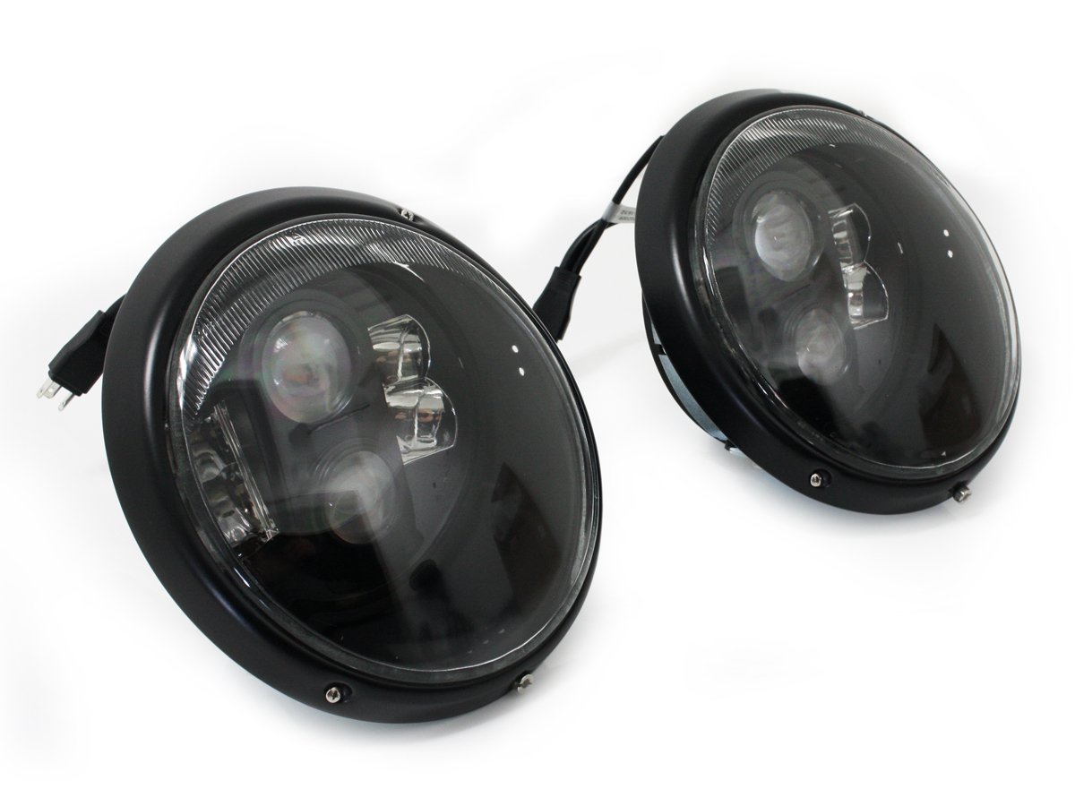 Headlamps with built in LED Internals RHD Clear Lens Porsche 911/964 ...