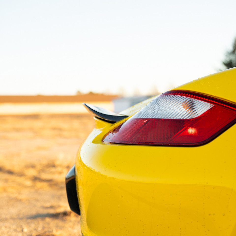 Rennline upkick rear spoiler Carbon Fibre. Porsche 987 Cayman - E78 ...