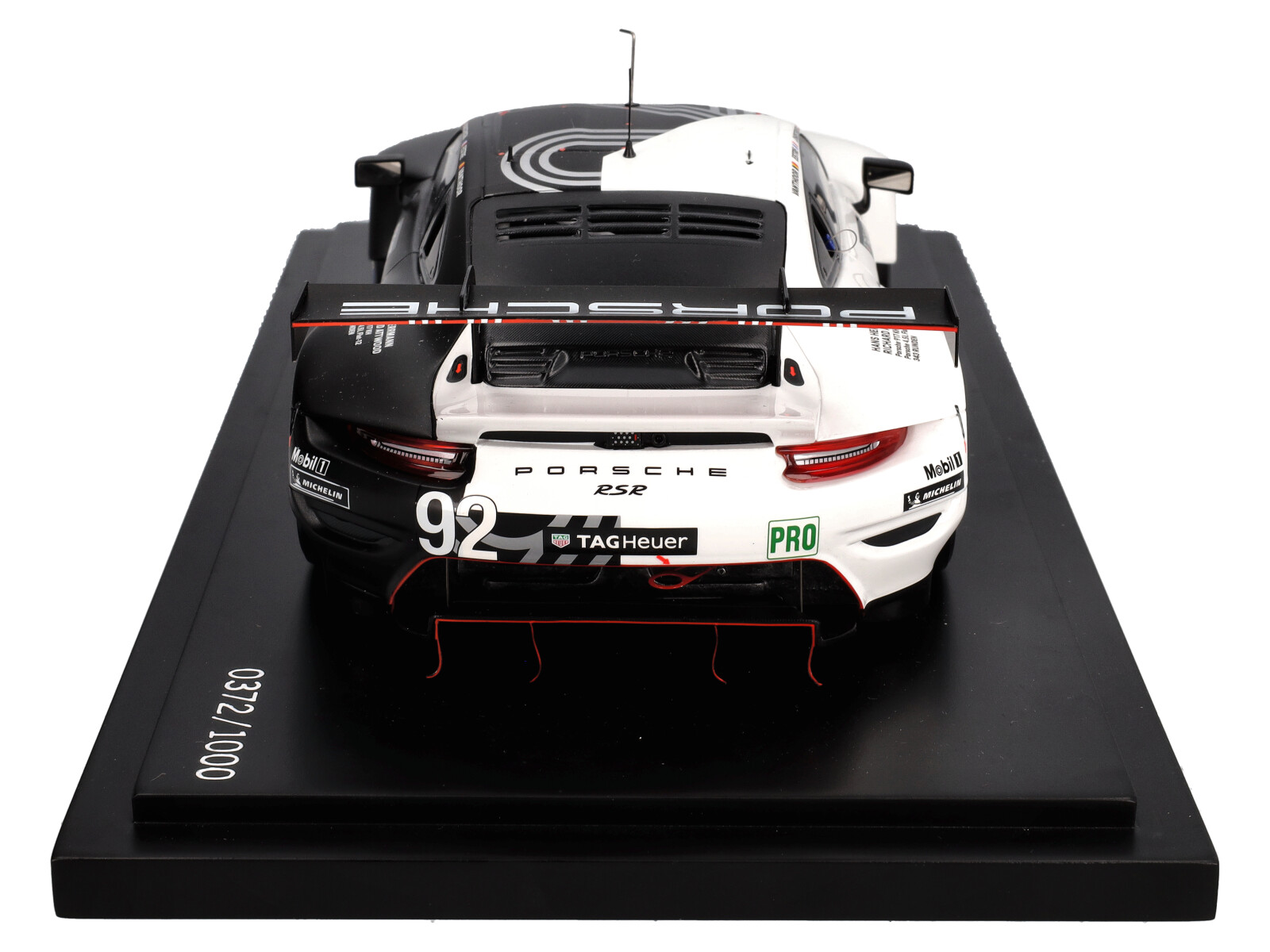 Porsche 911 991-2 RSR Team Porsche GT n° 92 24h Le Mans 2020 1/18 Spark ...