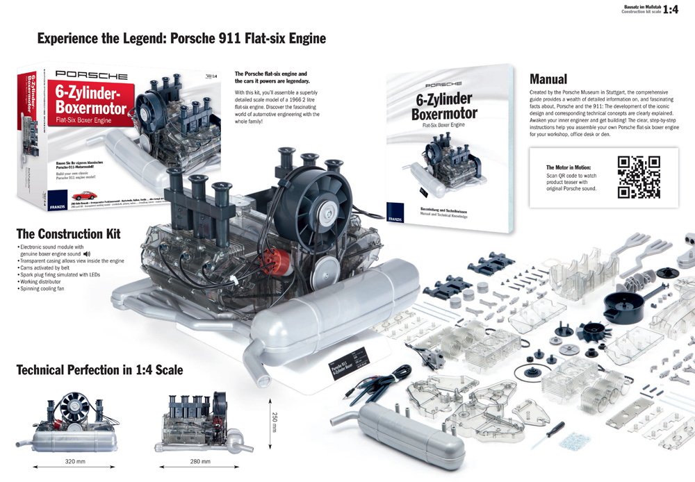Porsche Flat Six Boxer 911 Engine Construction Kit - 00004491106 ...