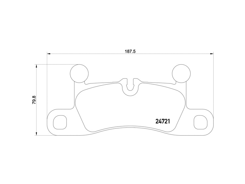 BREMBo P65027 Porsche 95835293900 / PAA698451A Brake pads Rear for ...