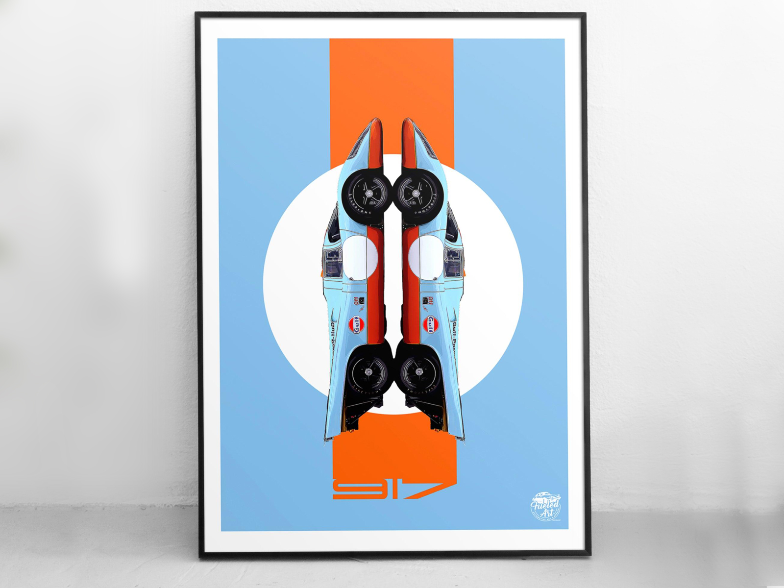 Porsche 917 Gulf Racing poster in Black frame Fueled.Art ...