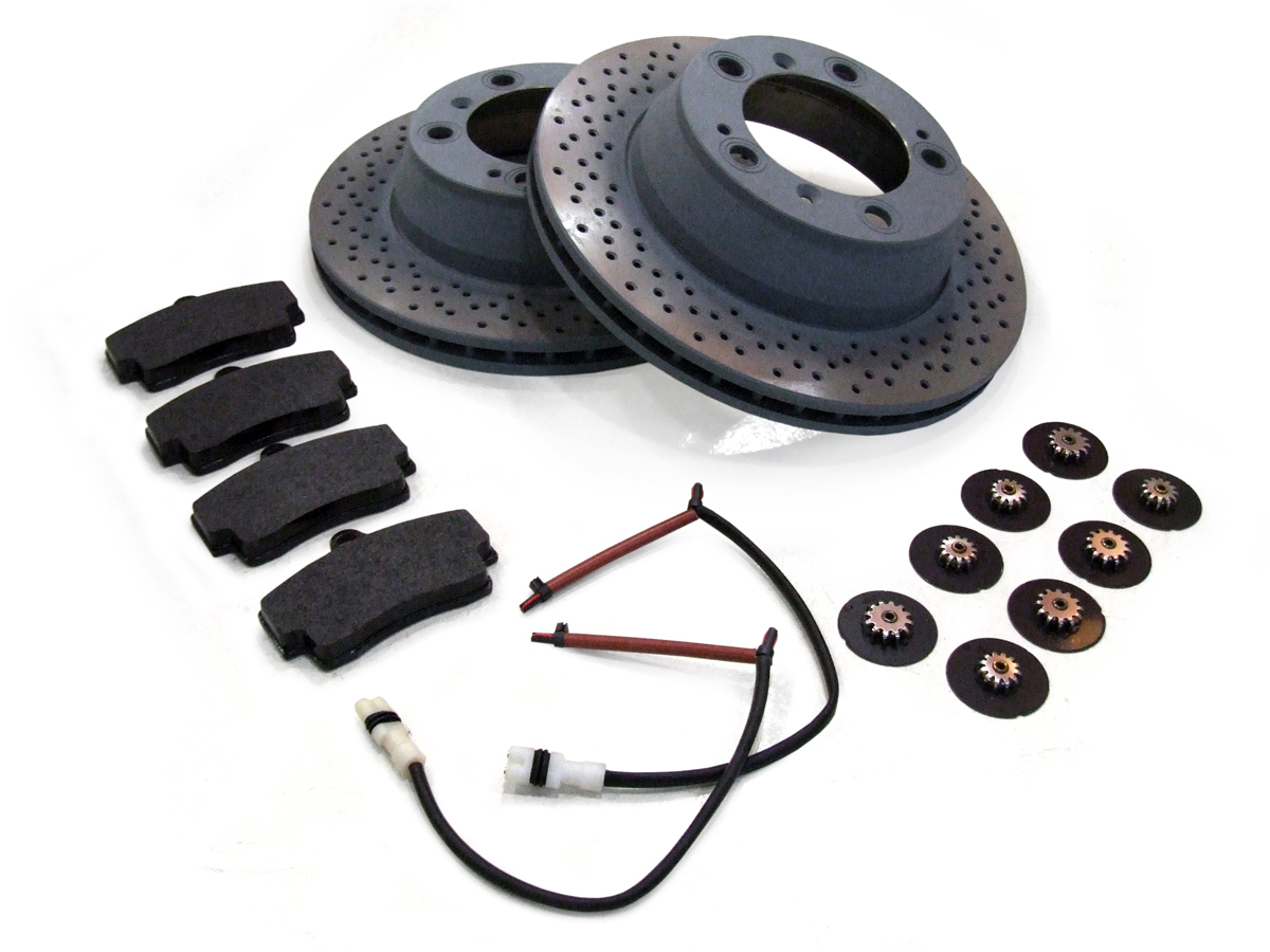 FRONT Brake Pads and Brake Disc Package Porsche 991.2 S - BRAKEKIT991.2 ...