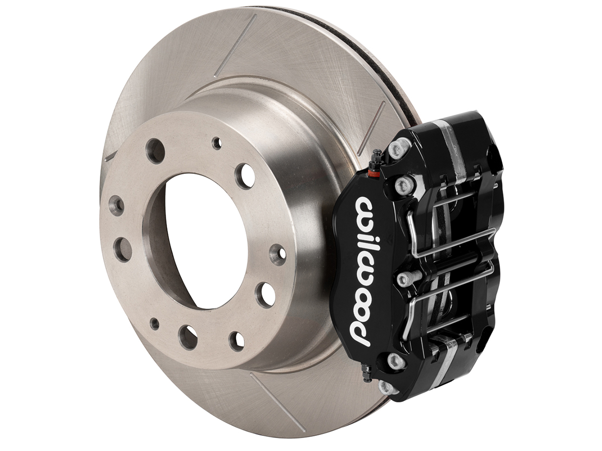 Rear brake Dynapro-P caliper and rotor kit with vented and slotted ...