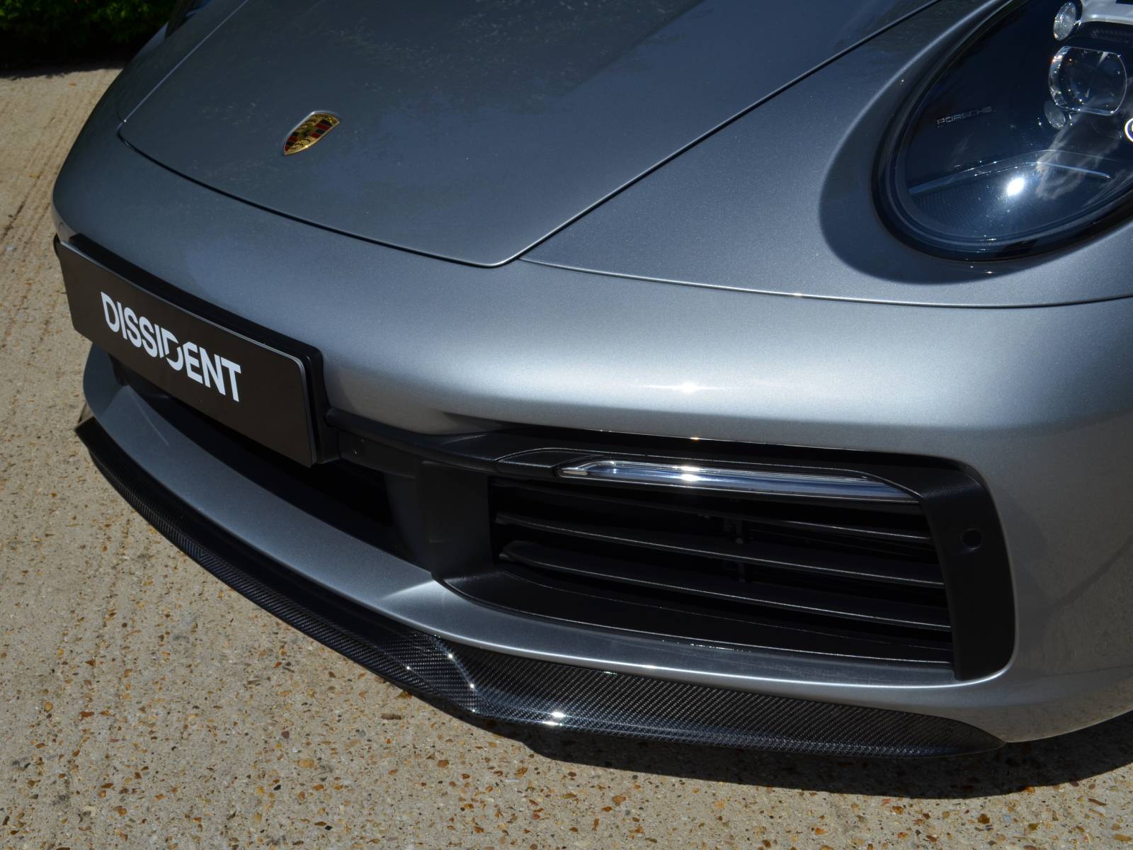 Front lower lip spoiler carbon fibre. Porsche 992 992807100OK1 ...