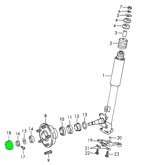 Porsche Wheel Hub / Wheel Carrier | Design911 Suspension Components for ...