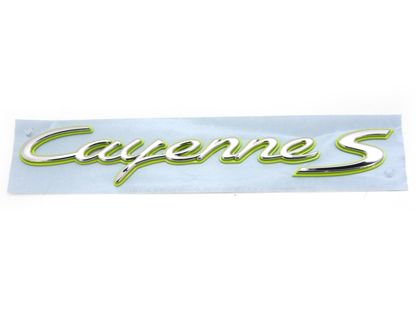 E-HYBRID in Chrome Acid Rear lid Badge for Porsche 958 Cayenne ...