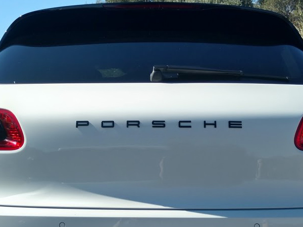 PORSCHE Matt balck rear badge for Porsche 95B Macan 95B853687A ...