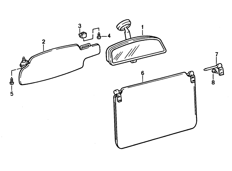 Porsche Sun Visors & Parts | Interior Restoration & Replacement Kits ...