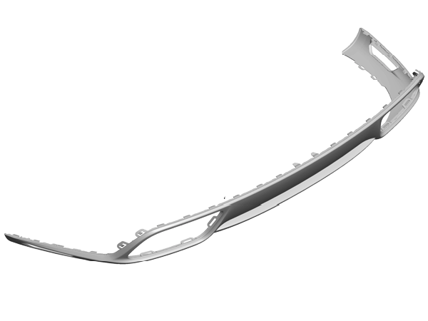 Porsche 991 Turbo Rear bumper lower spoiler 99150581103OK1 ...