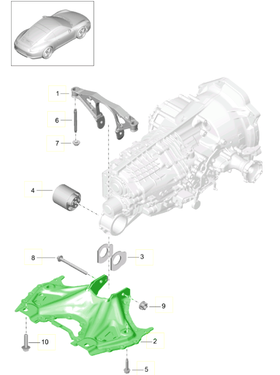 Porsche Gearbox Mounts | Precision Transmission Mounts for Smooth Power ...