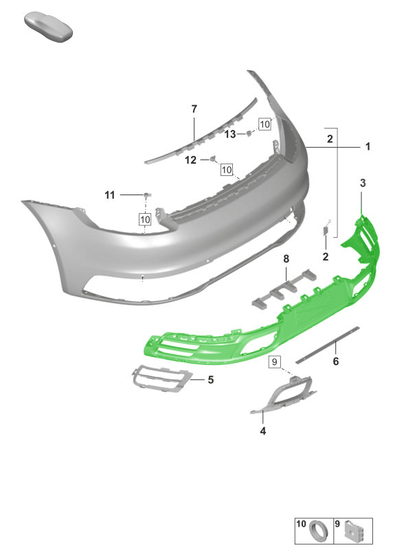 Porsche 992 Sports exhaust system 992044212 992044210 - 992807983AOK1 ...