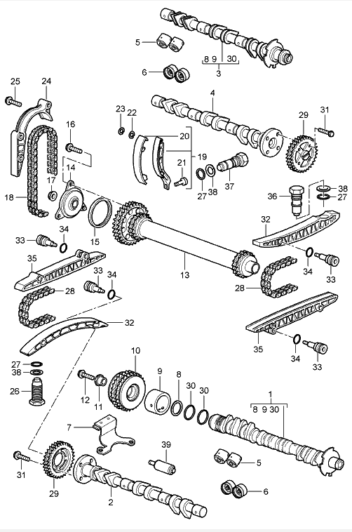 Porsche 987 Boxster Camshaft Hydraulic Tappet Inlet Valve - 99610525525 ...