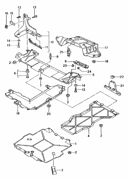 Original Porsche Front Underbody trim for Porsche 992.1 - 992825523G ...