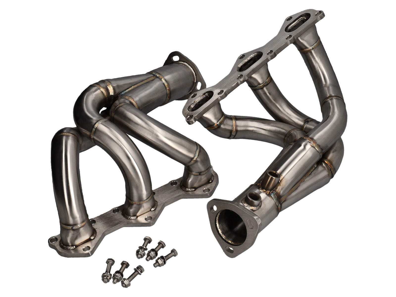 Exhaust racing headers with cat bypass for Porsche 718 GT4 / SYDER ...