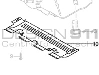 Front Bumper Air Duct UnderTra for Porsche 996 Turbo - 99657596100 ...