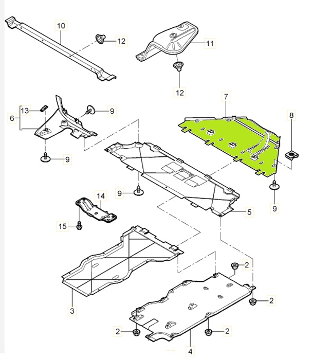Rear Undertray Gearbox. Porsche 997 - 99750442901 | Design 911