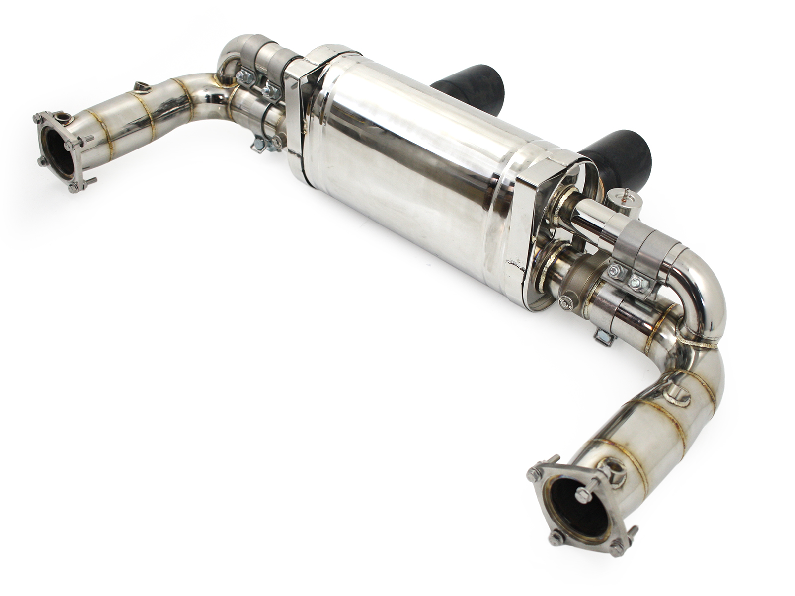 DesignTek Sport Exhaust Switachable turbo-back system with Black ...