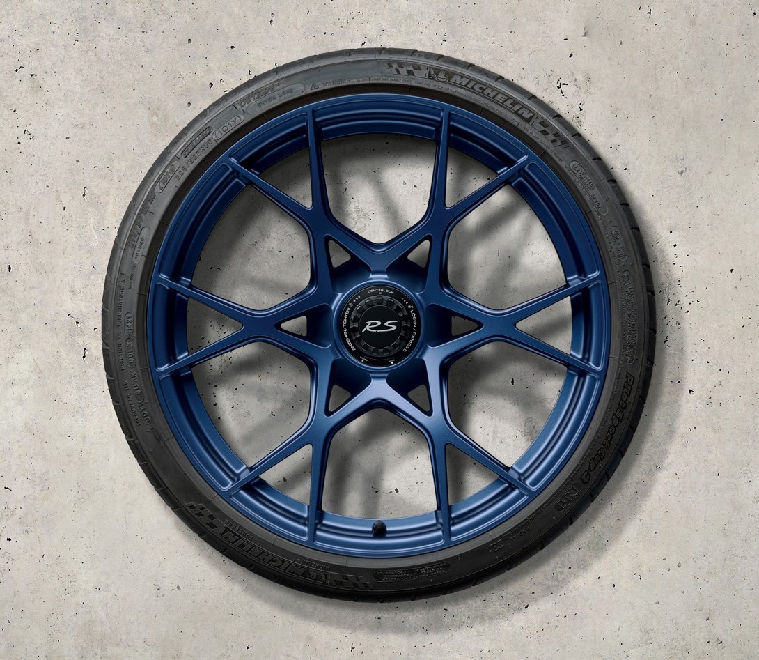 20" 718 Cayman GT4 RS Set of Forged Aluminium wheels, in Indigo Blue ...