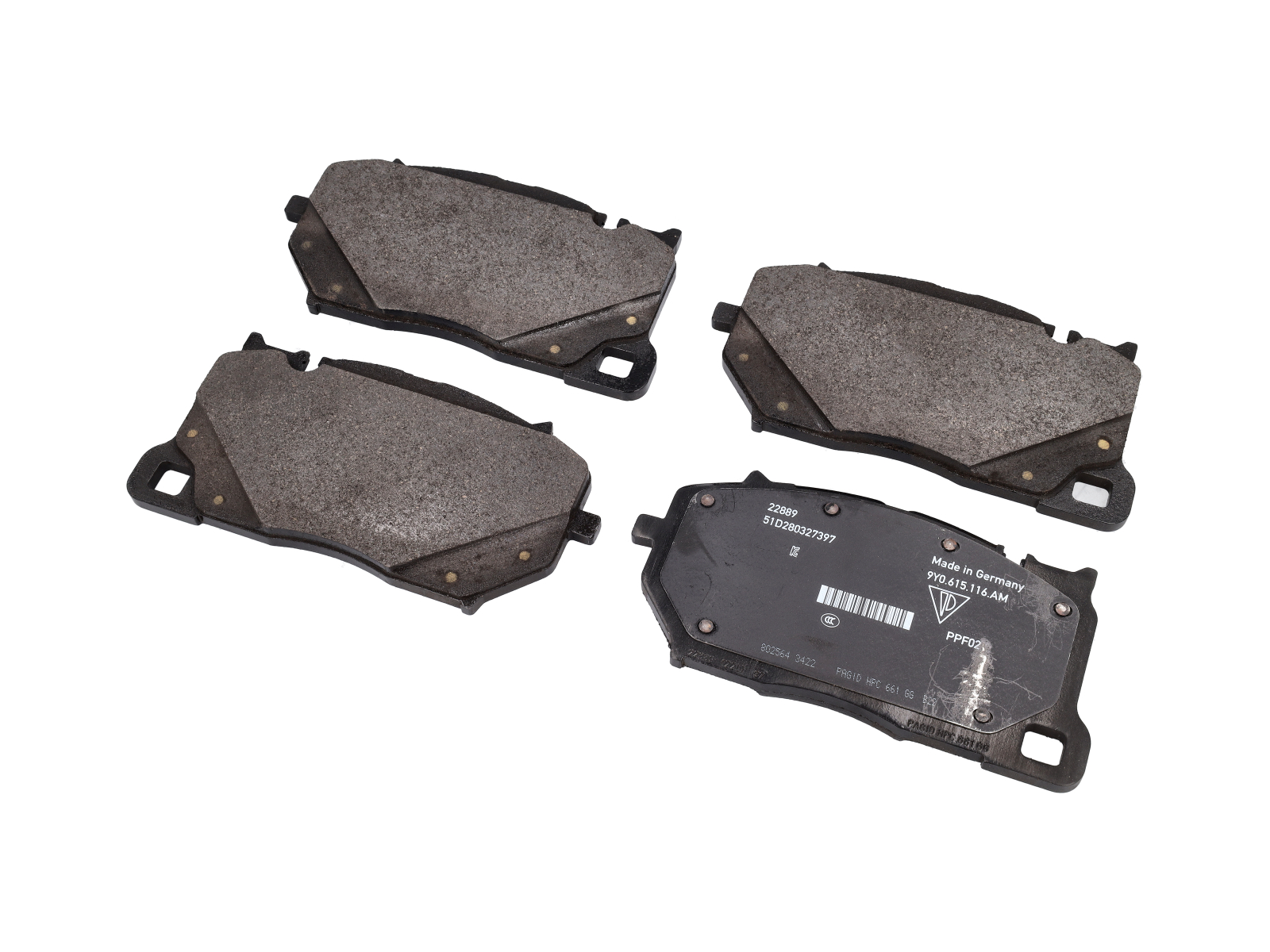 Brake pads FRONT. Porsche 9YA Cayenne with PCCB - 9Y0698151AM | Design 911