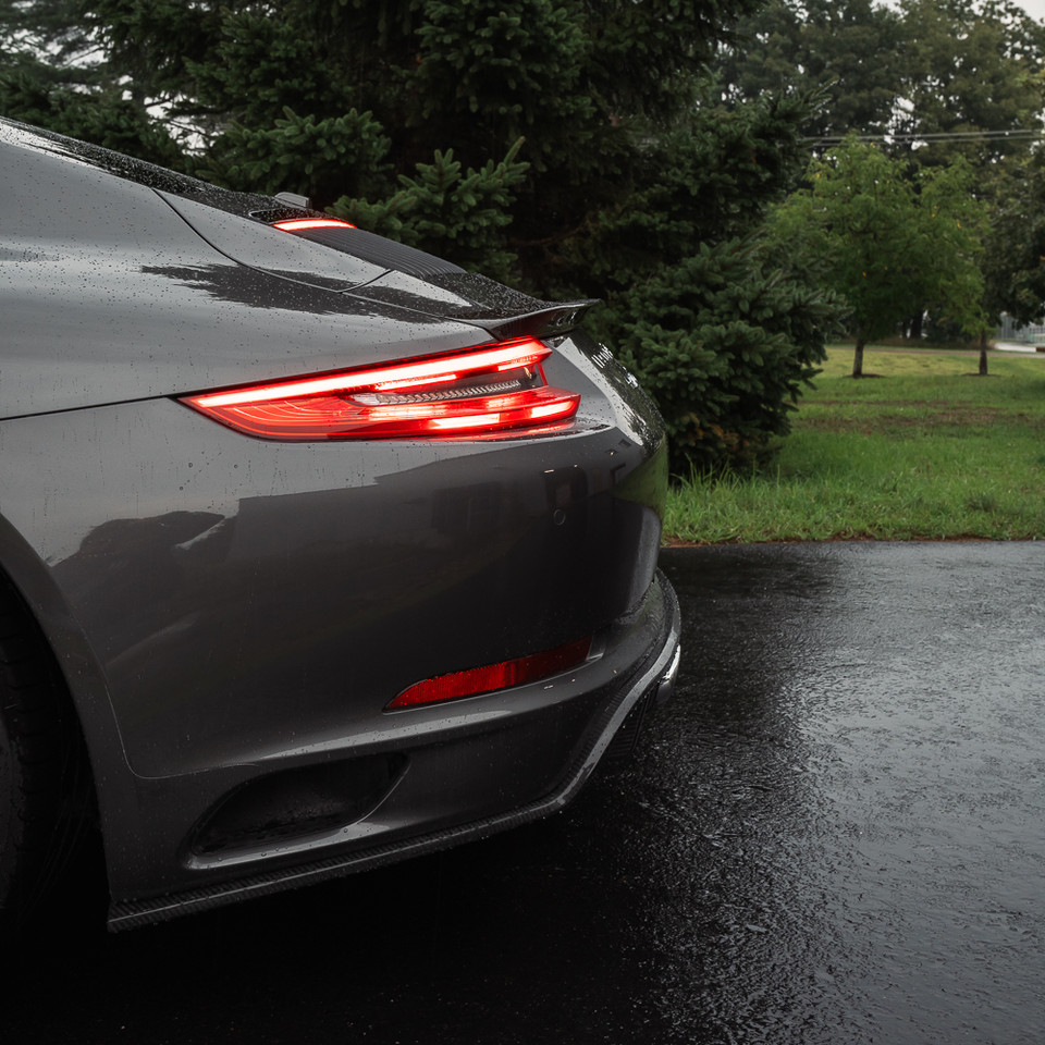 Rennline mini rear spoiler carbon fibre. Porsche 991.2 / 991.2 turbo ...