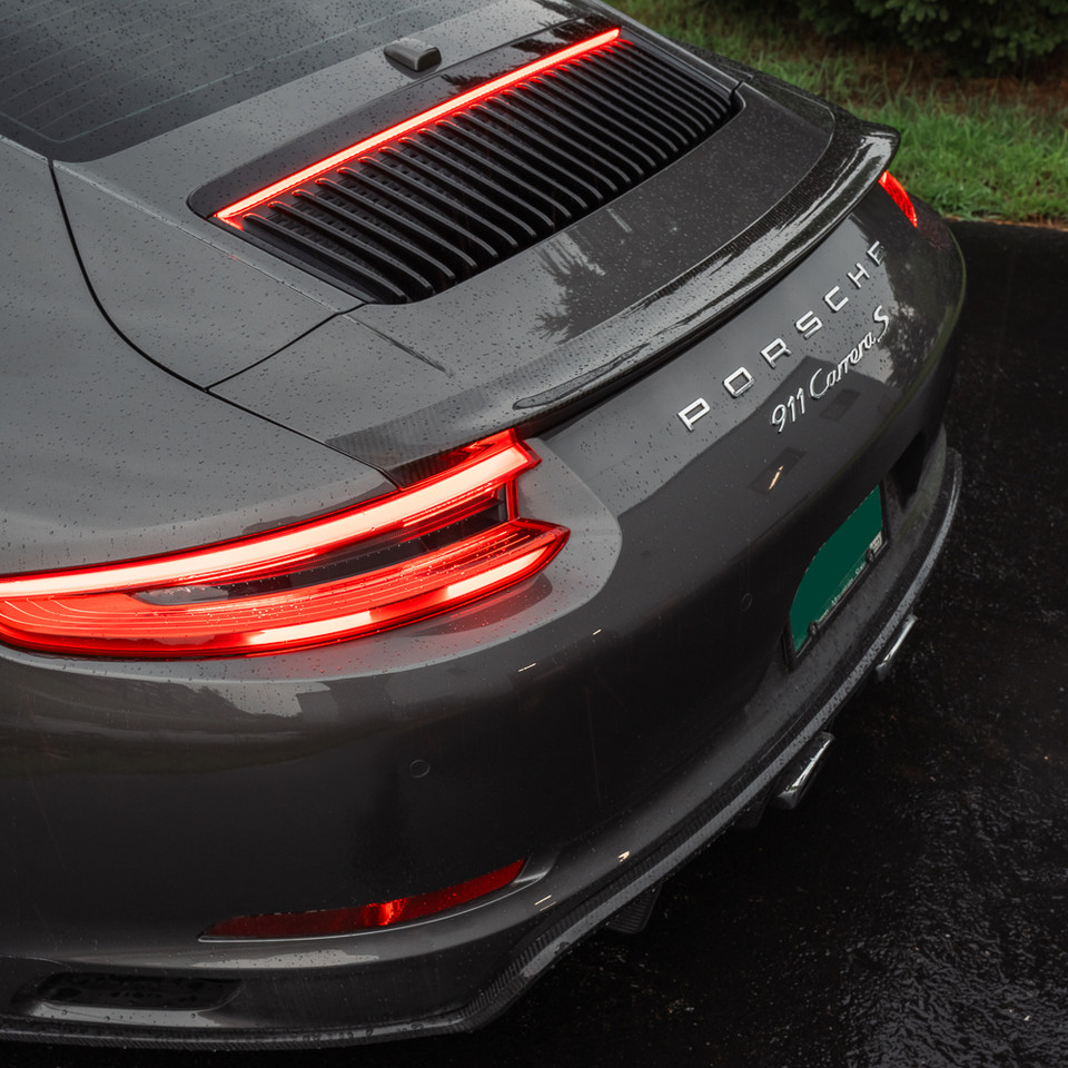 Rennline mini rear spoiler carbon fibre. Porsche 991.2 / 991.2 turbo ...