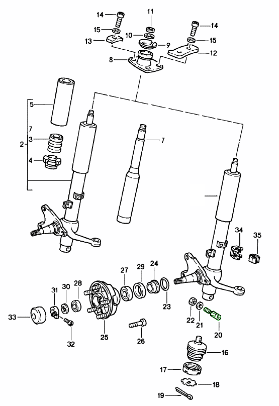 Porsche 911 Wishbone Ball Joint Front 91134111907 - 91134111907 ...