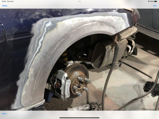 Rust repair panels for rear wings / rear 1/4 panels Porsche 996 C4S ...