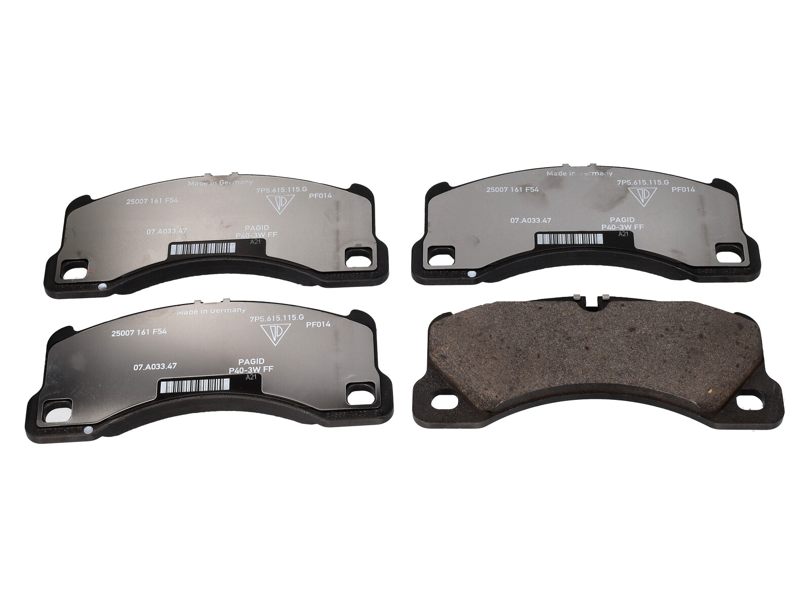 Porsche 958 Cayenne 2012>> Brake pads Front PCCB 958698151B ...