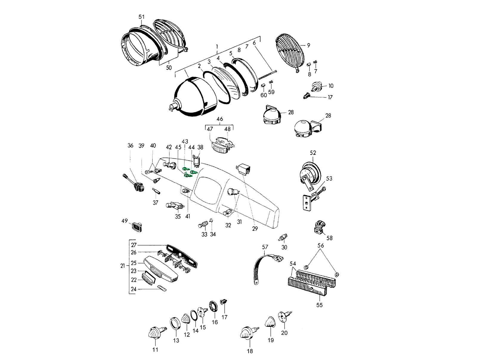 Porsche Dashboard Console Parts & Switches | Genuine & Factory-Spec ...