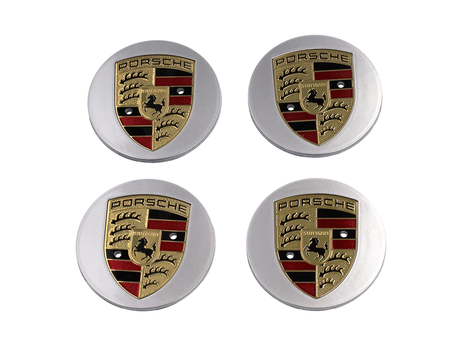 Wheel Caps with Coloured Crest for Porsche Macan (Set of 4) 00004460511 ...