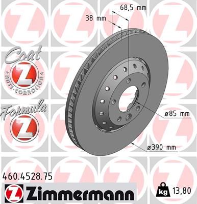 Porsche 958 Cayenne Turbo Brake disc rotor Front 95835140350 ...