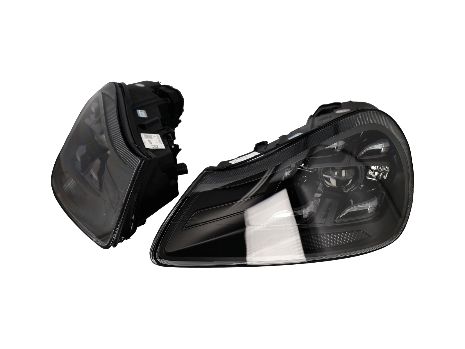 Headlamp Black Led Upgrade 2023 PDLS style Porsche Cayenne 957 2007 ...