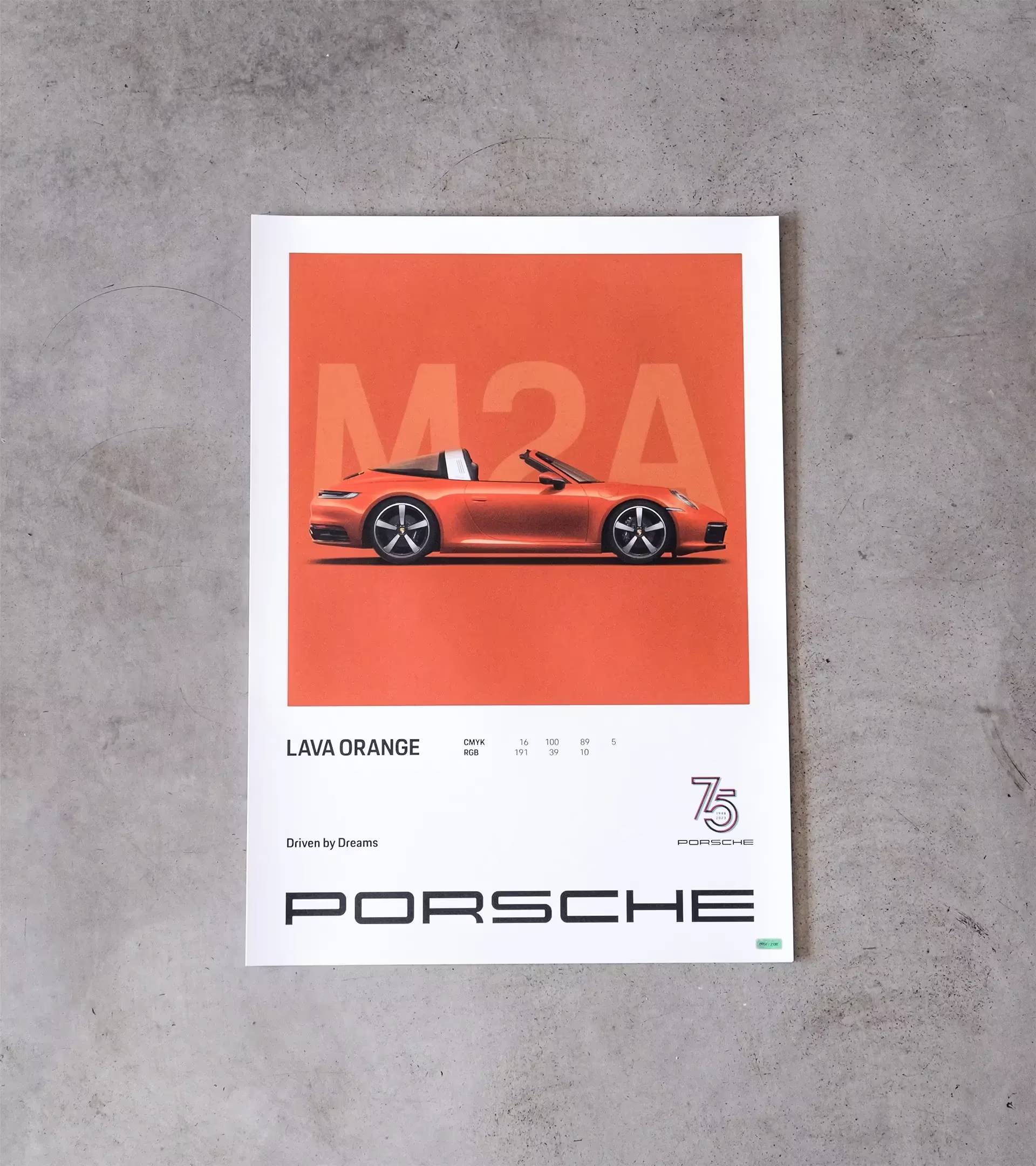 WAP0504700R75Y Porsche Poster Set - Driven by Dreams. 75 Year ...