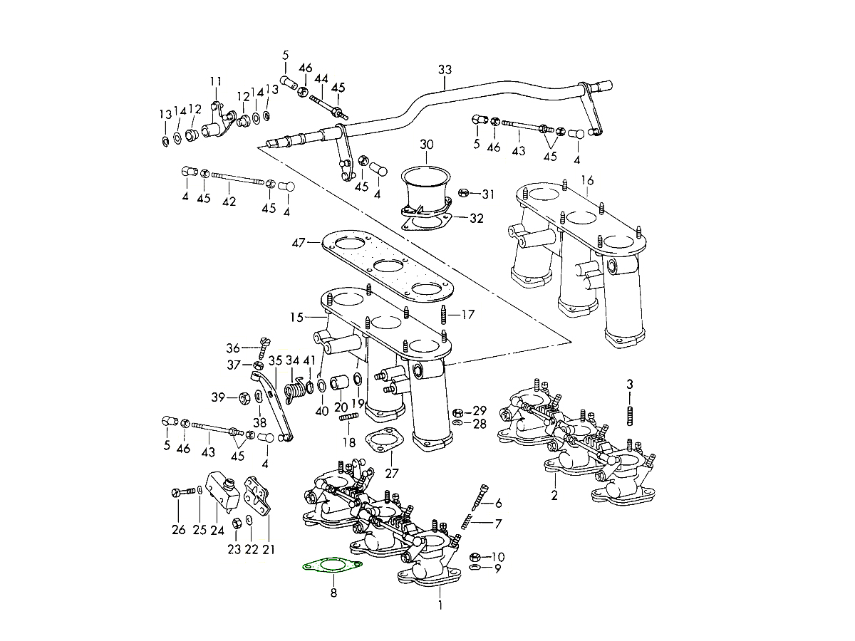 Porsche 911 914 Intake Manifold Seal 90110839104 - 90110839104/1 ...