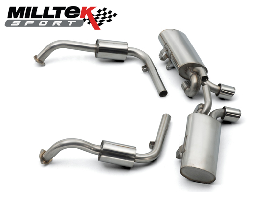 Exhaust Muffler / Silencer Rear box (Catalysts Bypass). Porsche Boxster ...