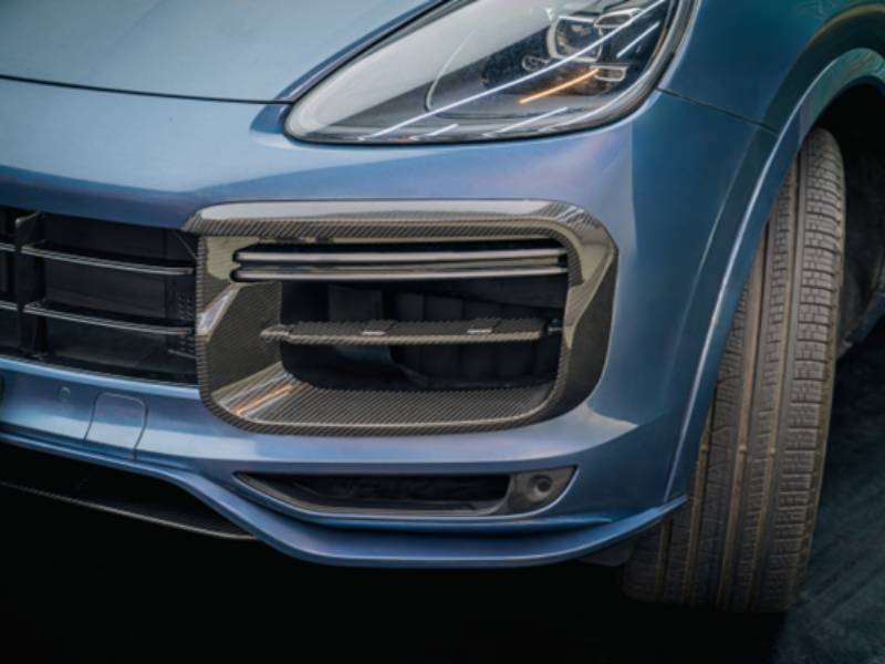 Radiator grille cover Carbon Fibre. Porsche 9YA Cayenne turbo ...