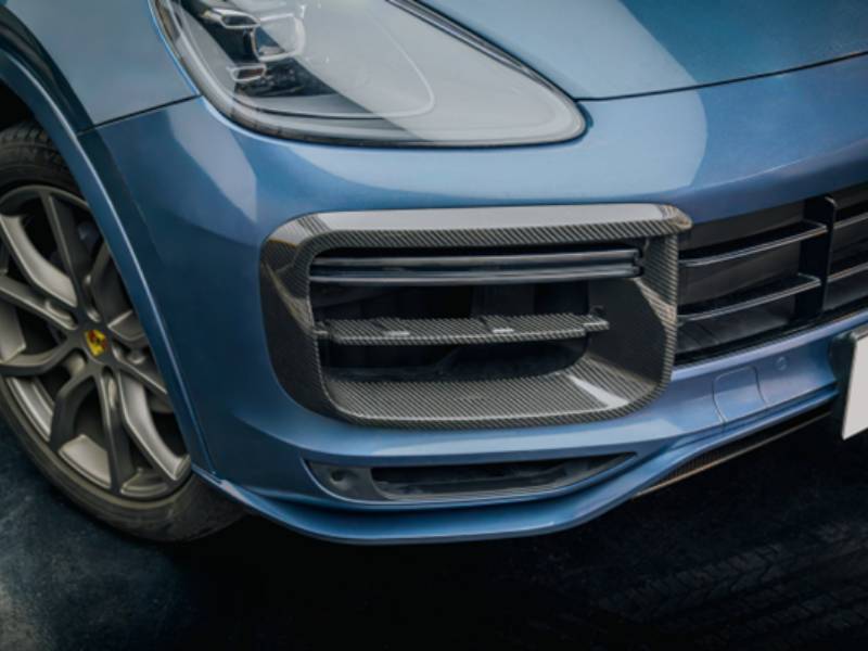 Radiator grille cover Carbon Fibre. Porsche 9YA Cayenne turbo ...