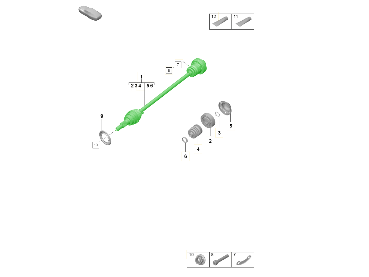 Buy Porsche 992 (911) MK1 2019-2024 992 Carrera 4S 3.0L Driveshafts ...