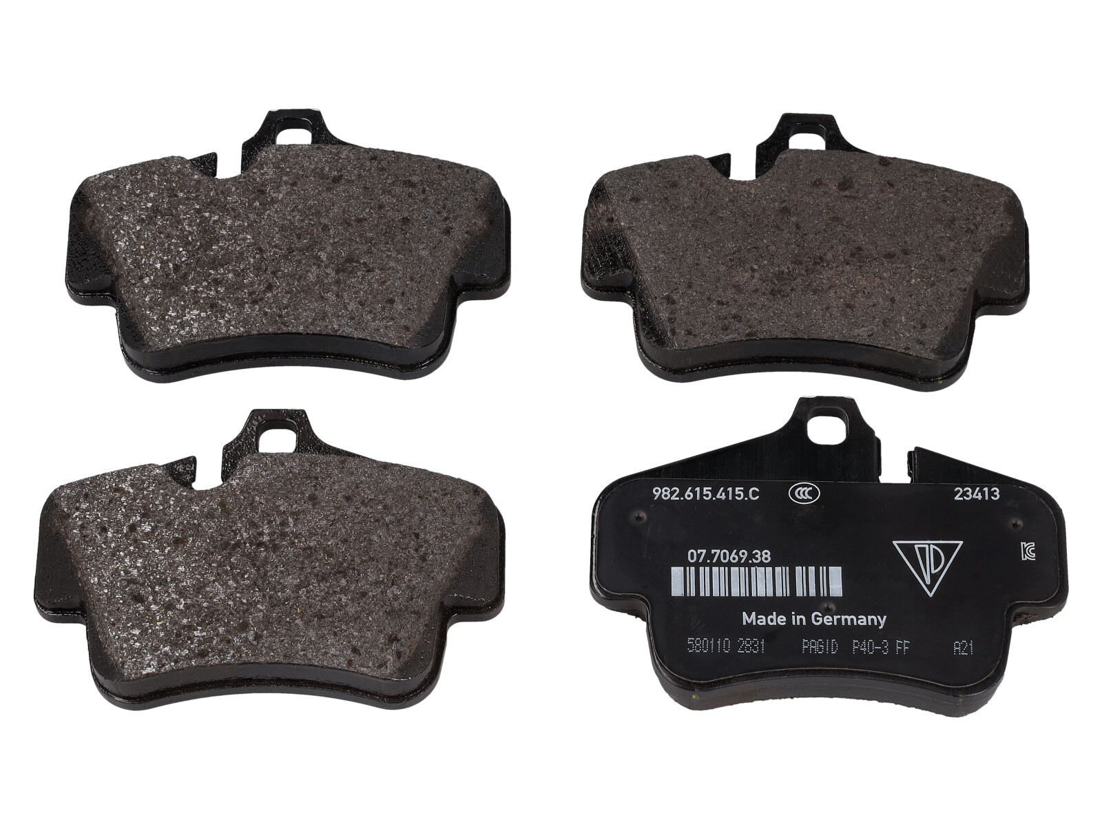 Brake Pads REAR. Porsche 997 / 996 / Boxster / Cayman with Ceramic ...