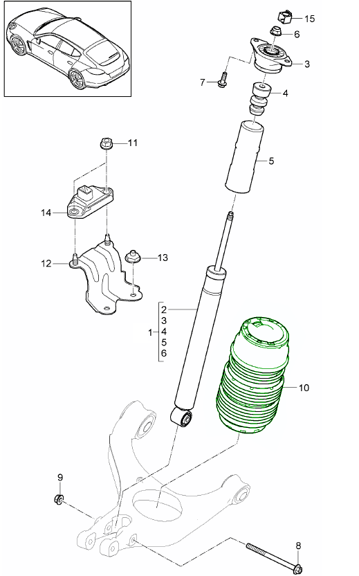 Arnott Europe RH-3716 RH-3717 Porsche 970 Self levelling sensor with ...
