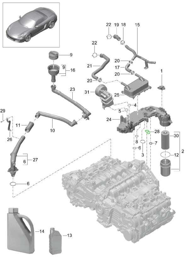 Porsche Engine Oil Filter Housings | Leak-Free Lubrication System Parts ...