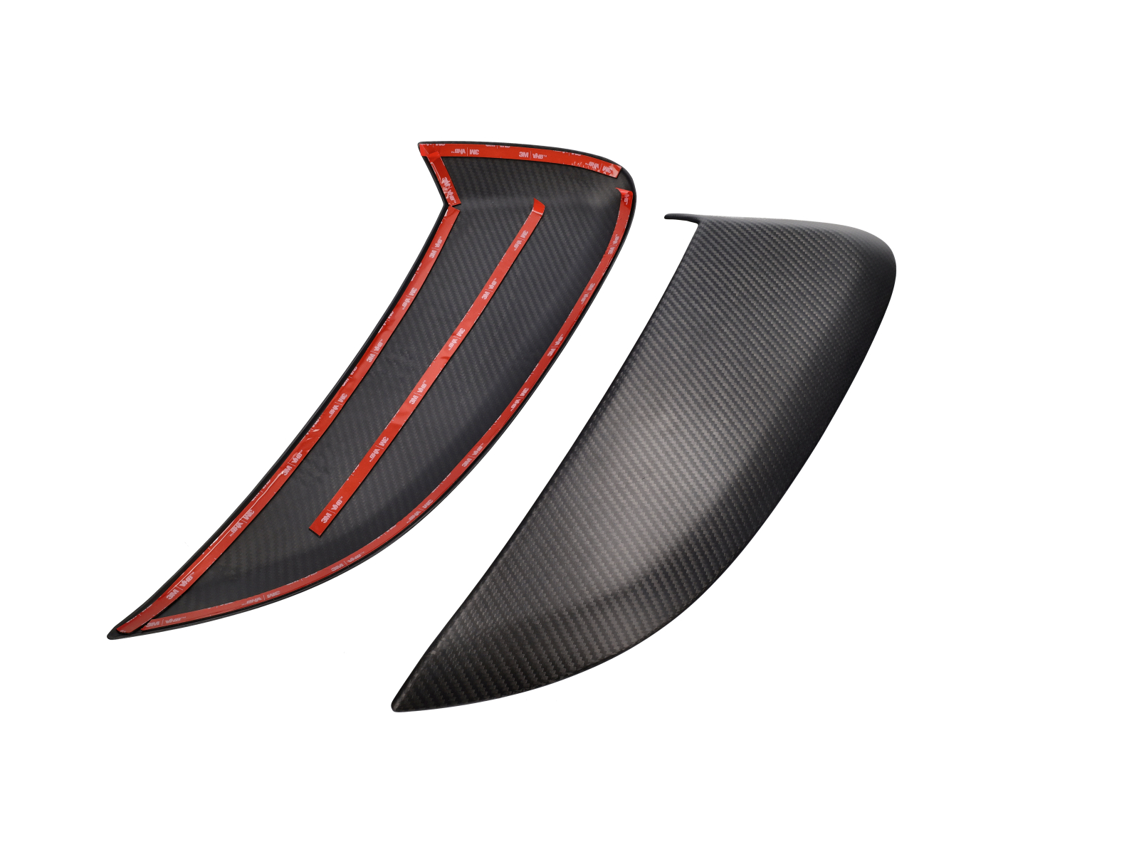 Rear wing air vent cover set dry carbon fibre. Porsche 718 Cayman GT4 ...