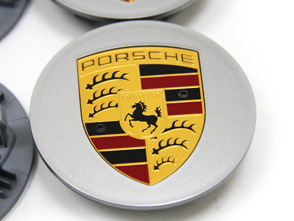 Wheel Caps with Coloured Crest for Porsche 997044600100004460500 ...