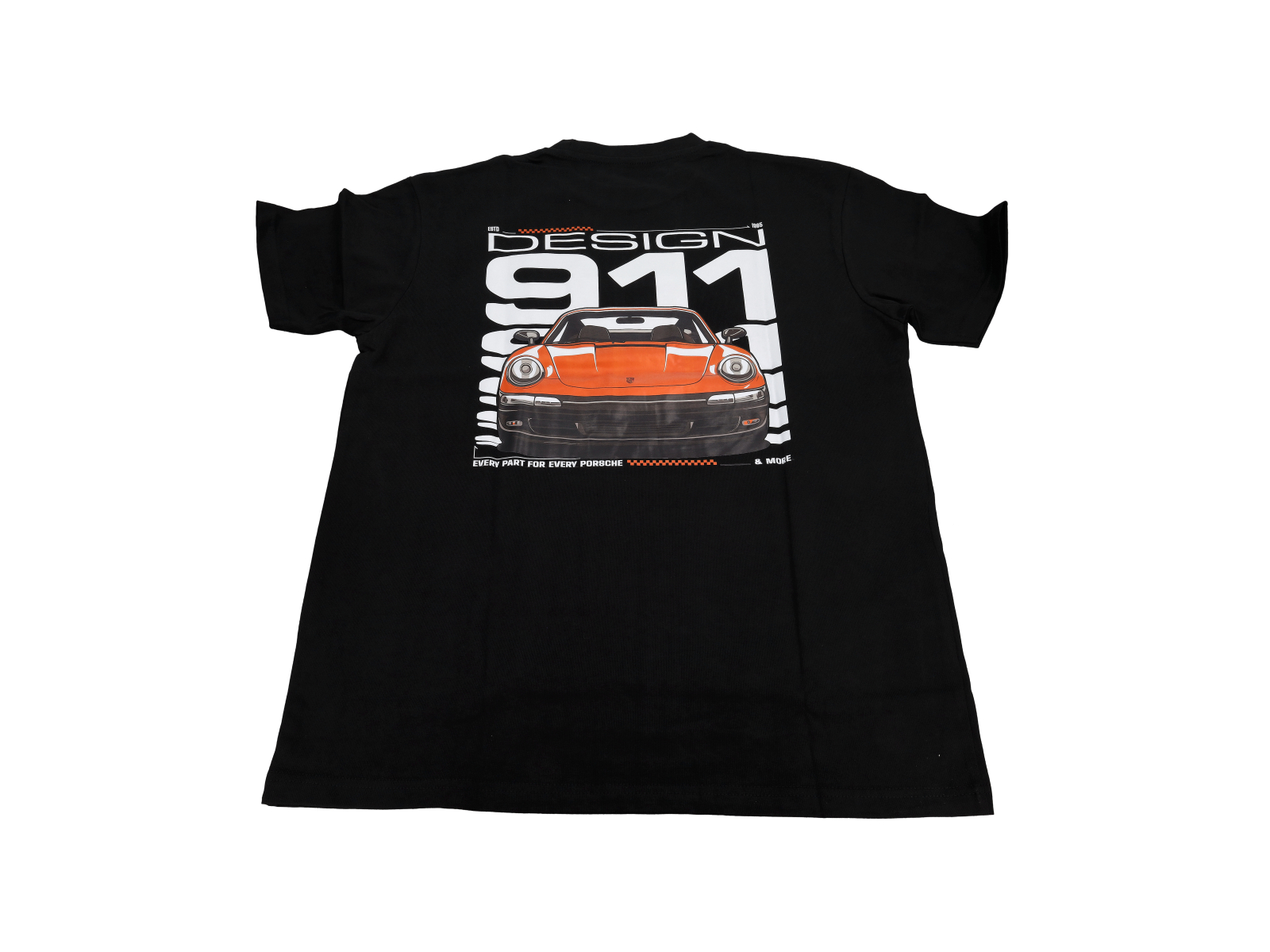 Design 911 T-Shirt - Black / Grey with Left-Chest Logo & Large Rear ...